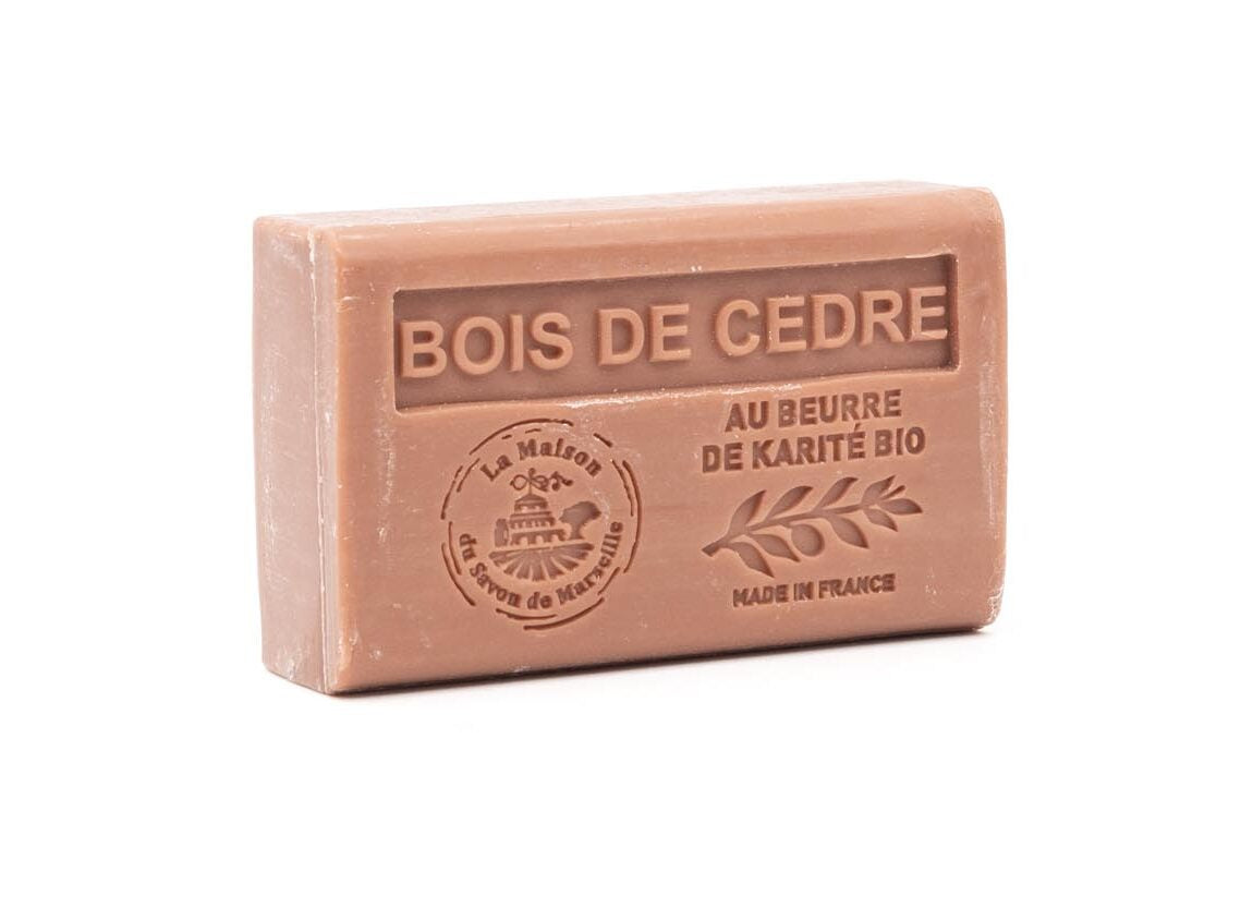 Savon solide parfumé Bois de cèdre - Au beurre de karité bio 125g – La ...