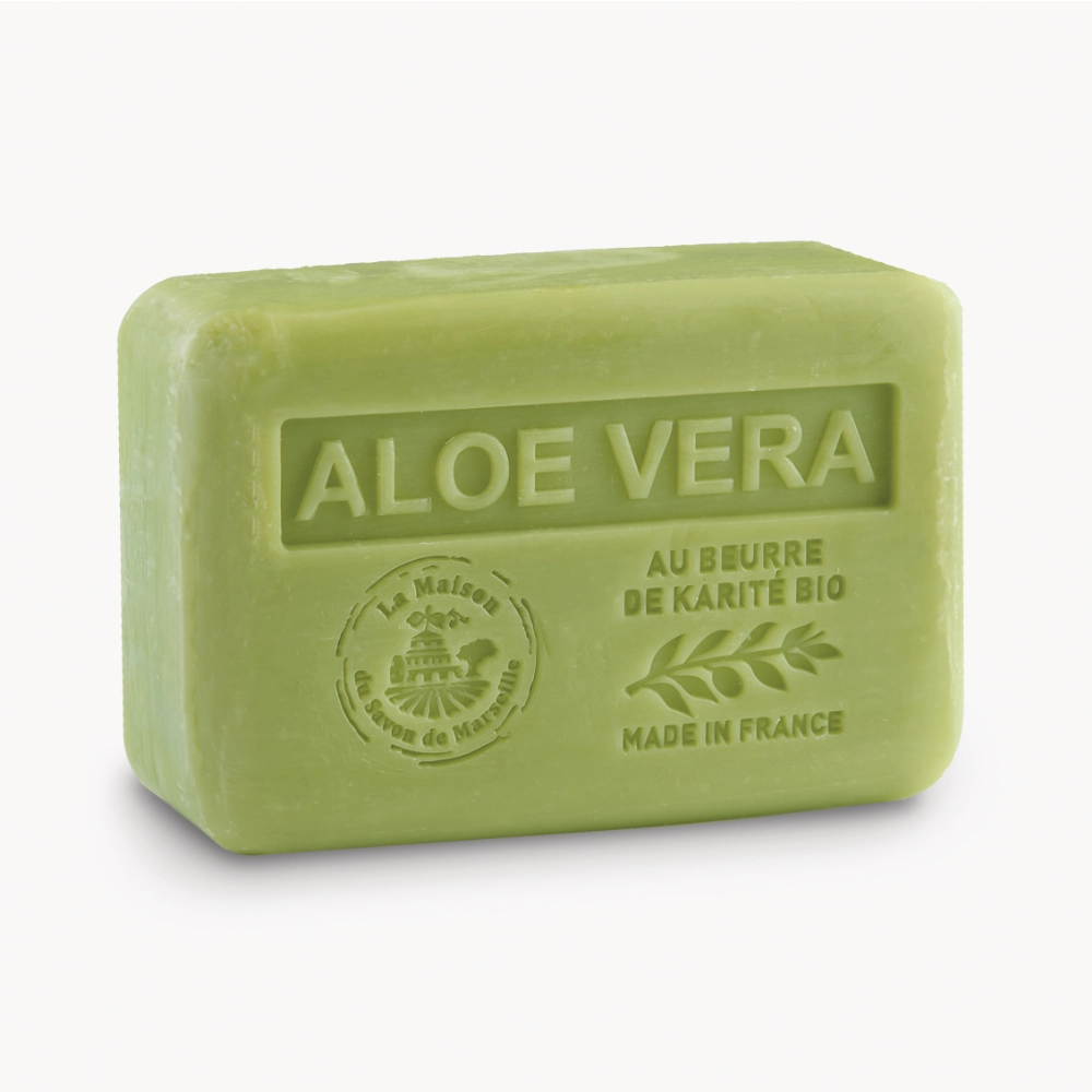 Savon solide parfumé à l'Aloe vera - Au beurre de karité bio 250g (fil ...